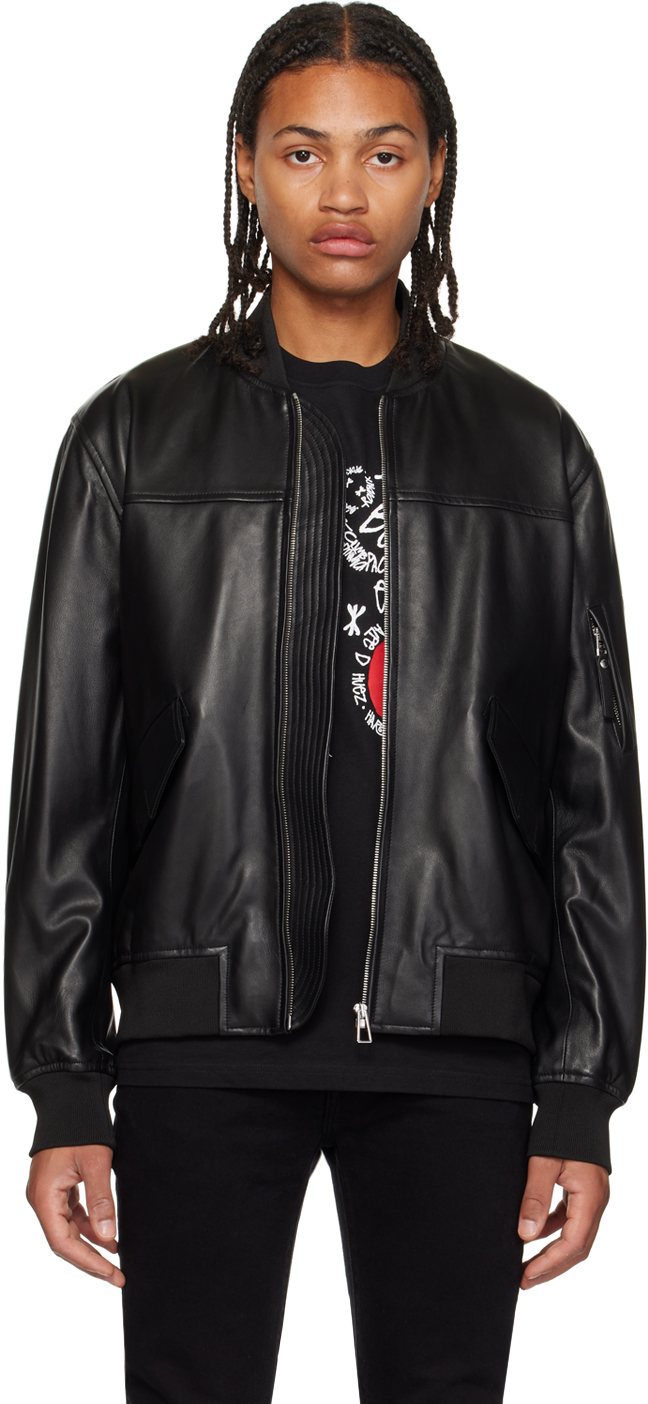 Buy Paul Smith Black Zip Leather Bomber Jacket - 79 Black At 63 Buy Paul Smith Black Zip Leather Bomber Jacket - 79 Black At 63
